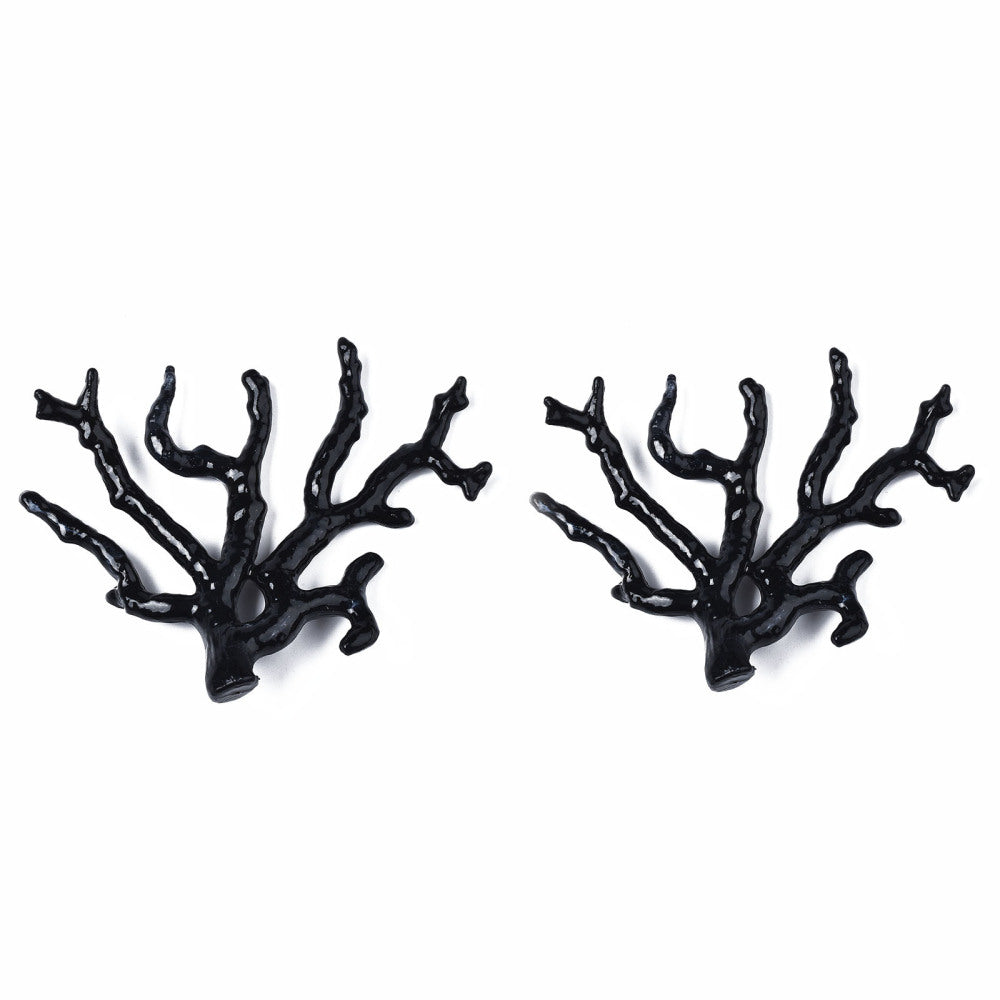 Black Acrylic Branch 4 Inches, 2pcs – Damaris Beads
