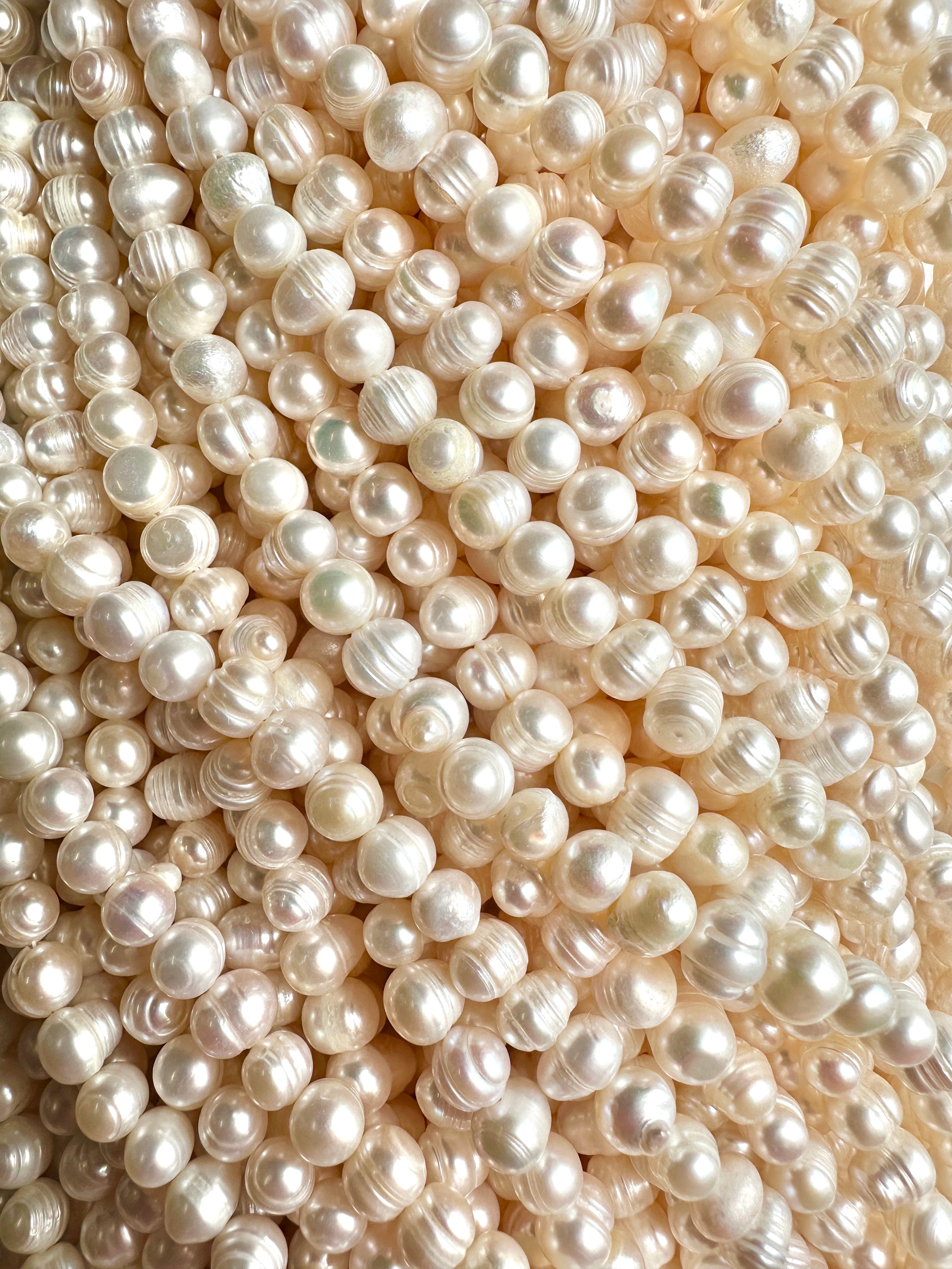 Freshwater Potato Pearl Strand, 8mm – Damaris Beads