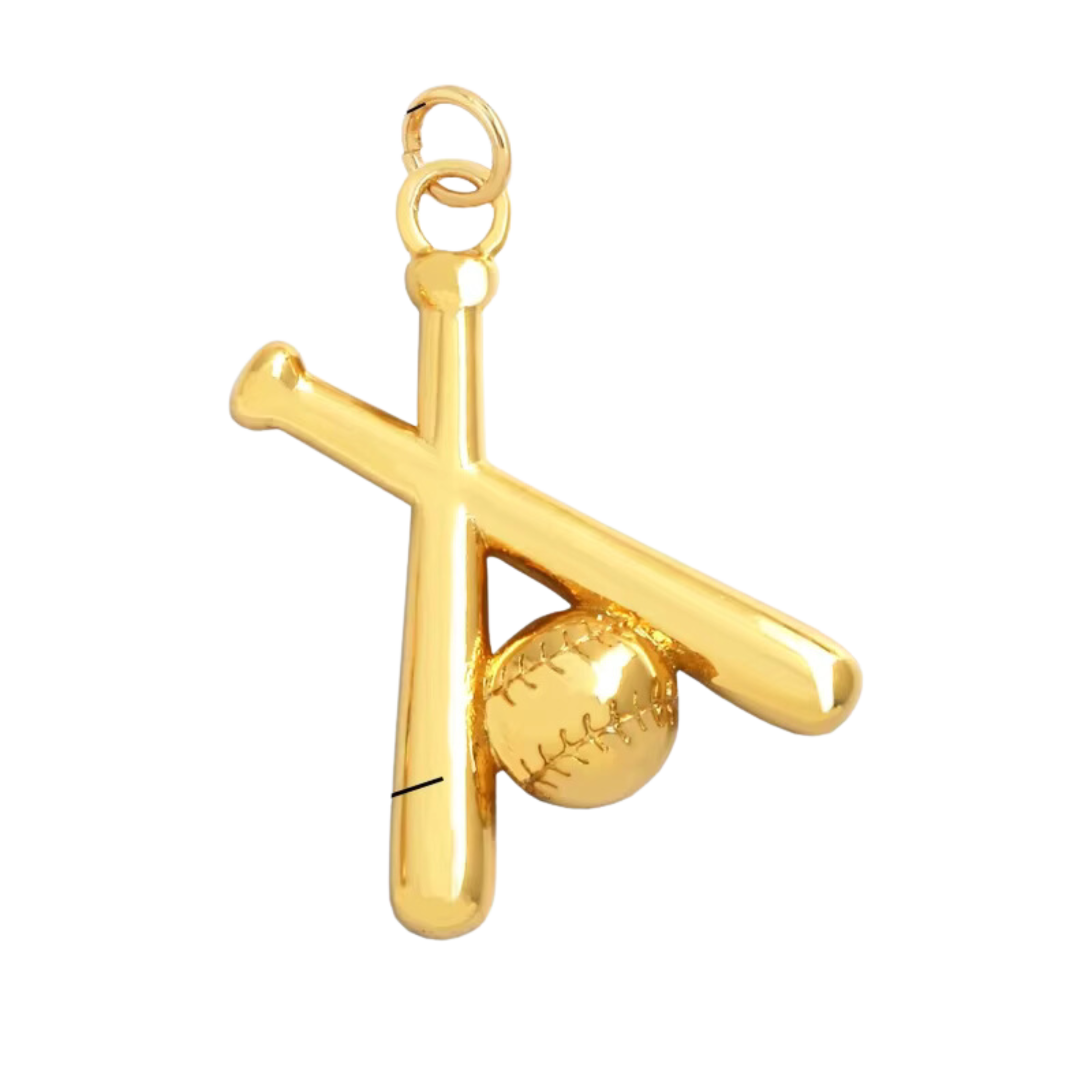 Gold-Filled Baseball Bat Pendant 40mm, 1pc – Damaris Beads