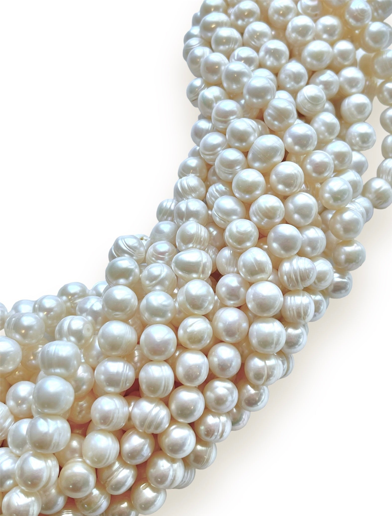 Freshwater Potato Pearl Strand, 10mm – Damaris Beads