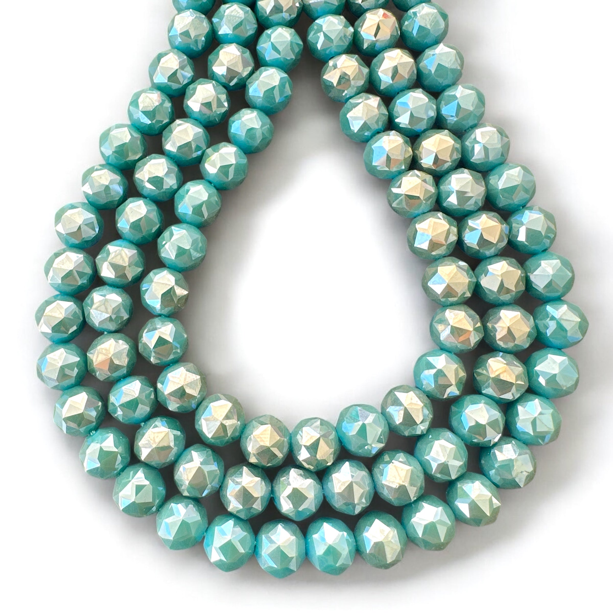 Faceted Round Crystal Bead Strand, 10mm – Damaris Beads