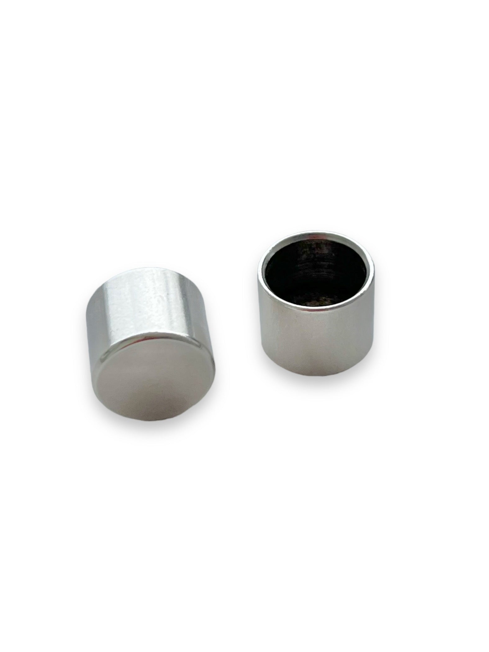 Silver End Caps 9mm, 2pcs – Damaris Beads