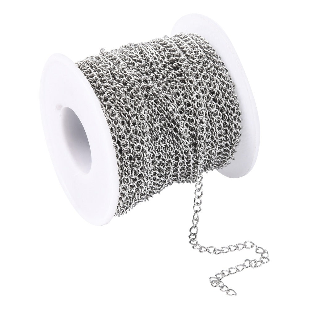 Stainless Steel Silver Chain Roll – Damaris Beads