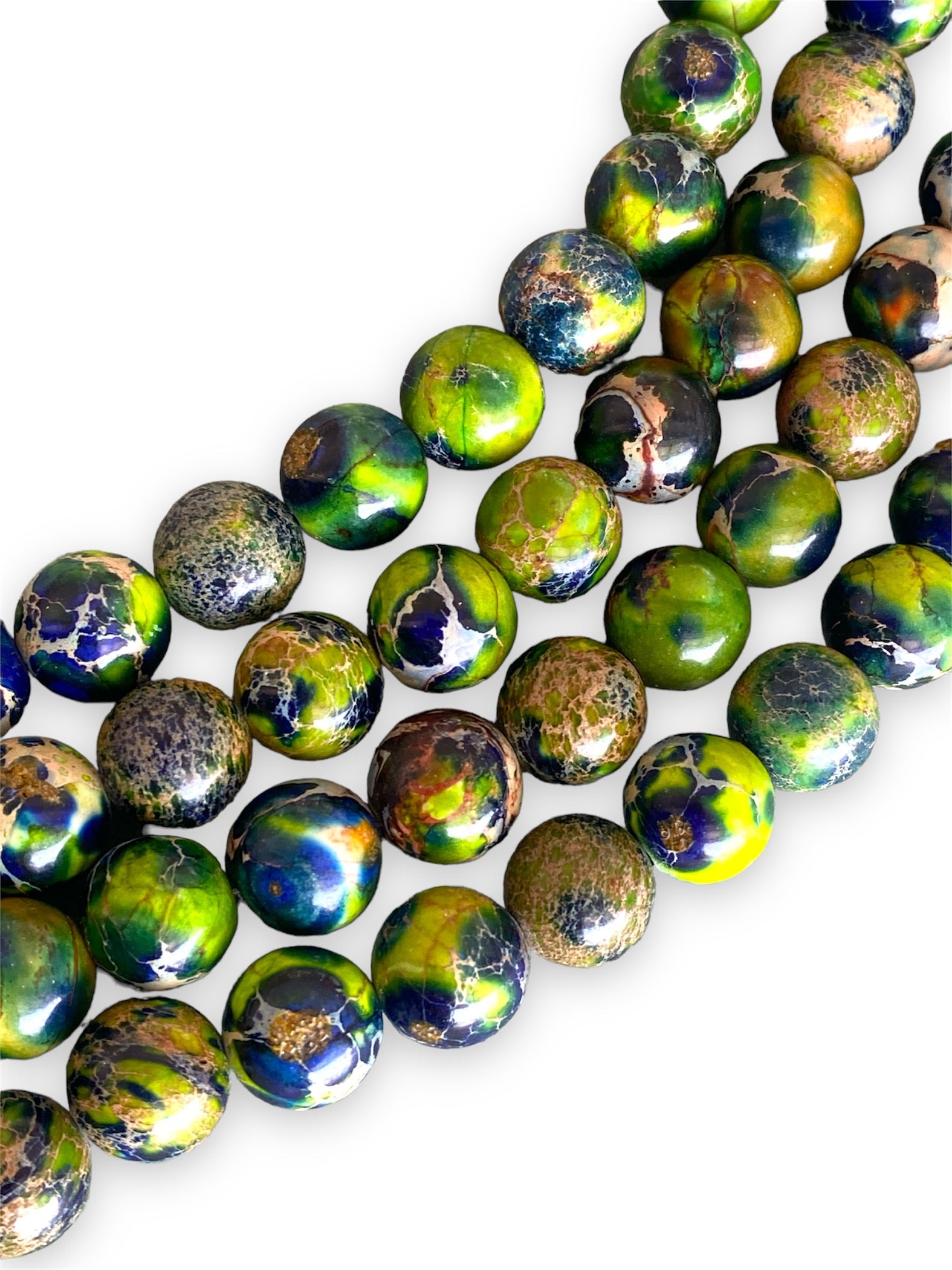 Jasper Stone Bead Strand, 10mm – Damaris Beads