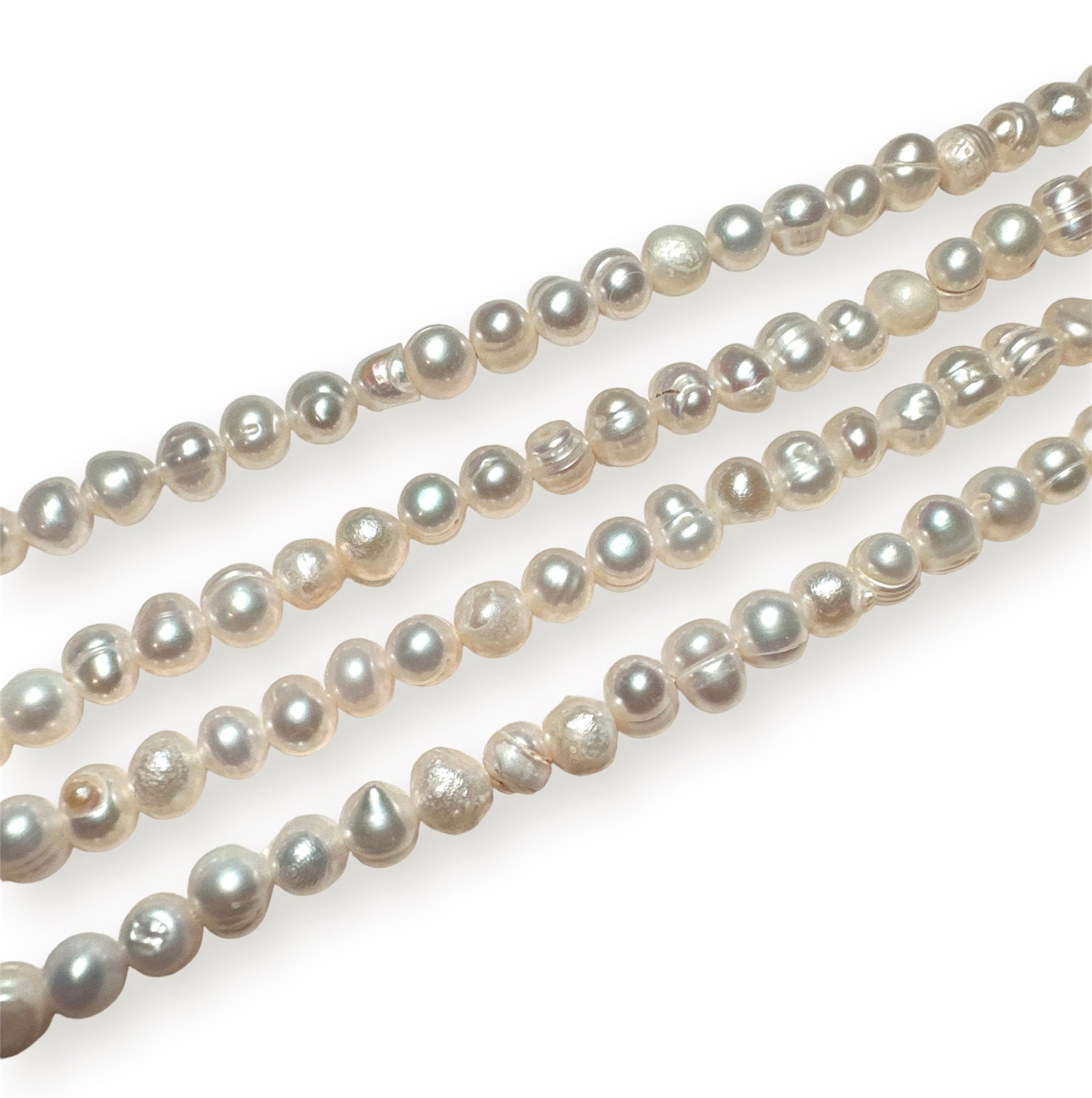 Freshwater Potato Pearl Strand – Damaris Beads