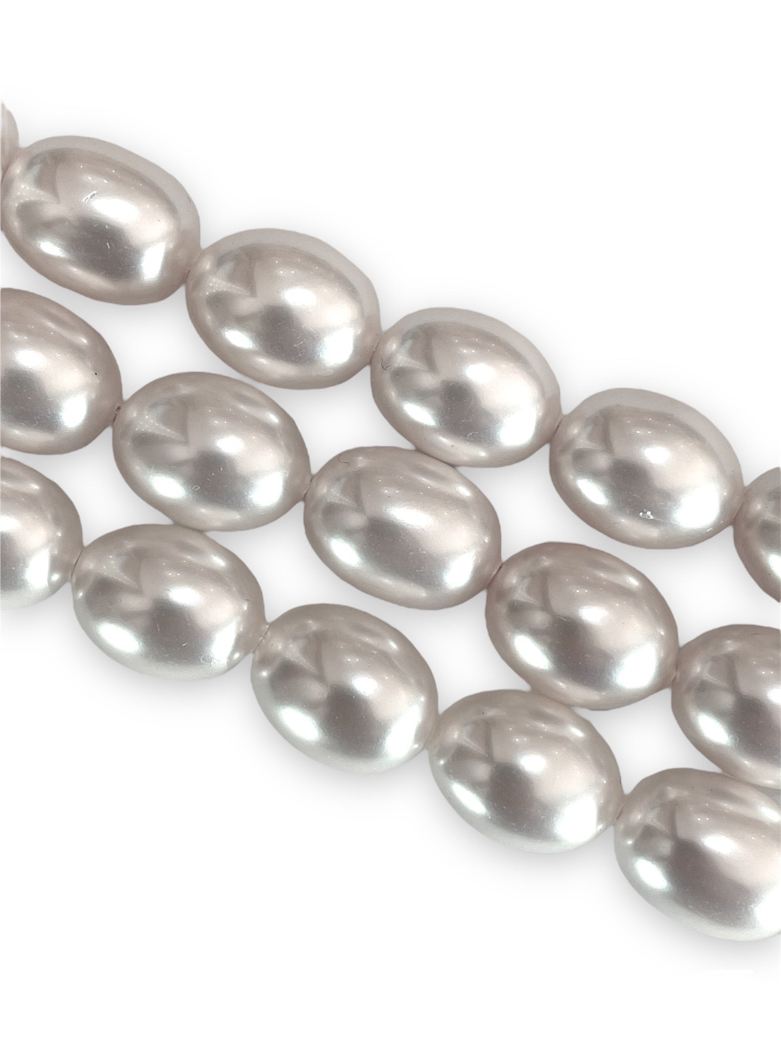 Large Oval Shell Pearl – Damaris Beads
